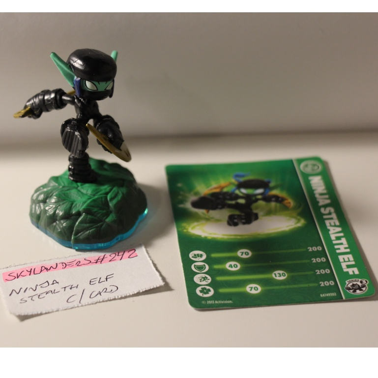 SKYLANDERS (H242) NINJA STEALTH ELF COM CARD (REF Y) | Shopee Brasil