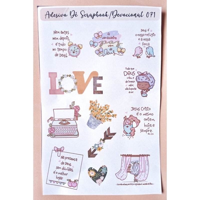 Adesivo Devocional 071 | Shopee Brasil