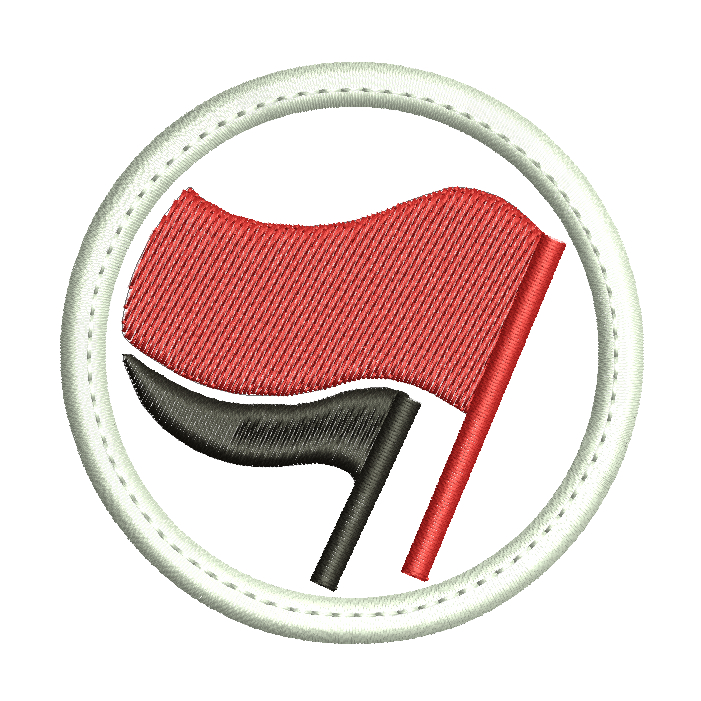 Patch bordado antifascista com carrapicho, para costurar ou termocolante Mod1 | Shopee Brasil