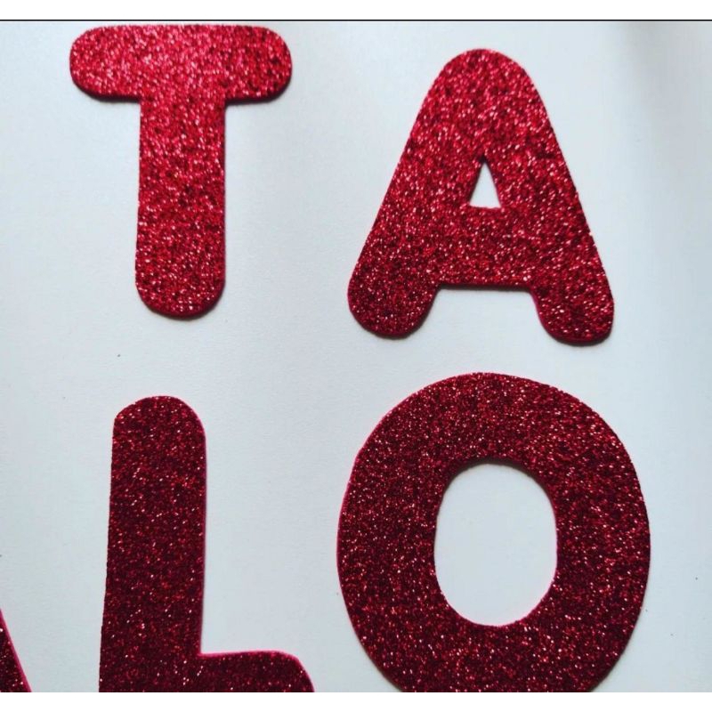 Letras em eva com glitter | Shopee Brasil