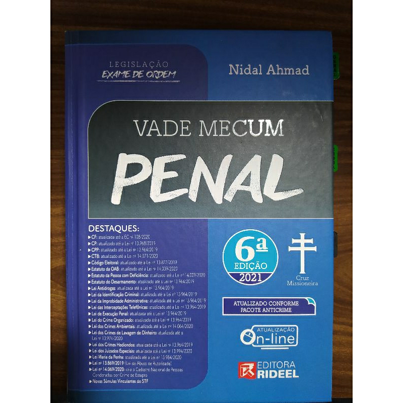 Vade Mecum Penal: 6a Ed. (2021) Prof. Nidal Ahmad | Shopee Brasil