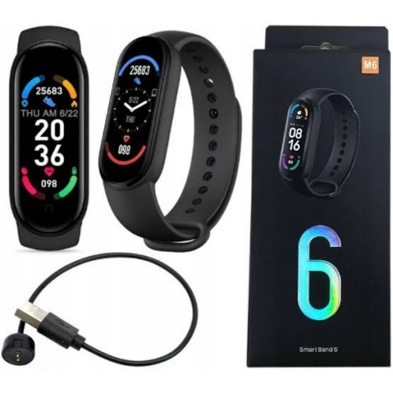 Relógio Inteligente M6 Notificações Apps Monitoramento IP67 Smartwatch ...