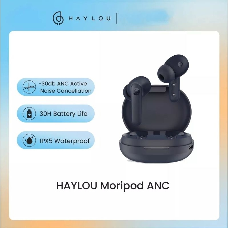 Fone Ouvido Haylou Moripods Bluetooth 5.2 Cancelamento Ruído Ativo | Shopee Brasil