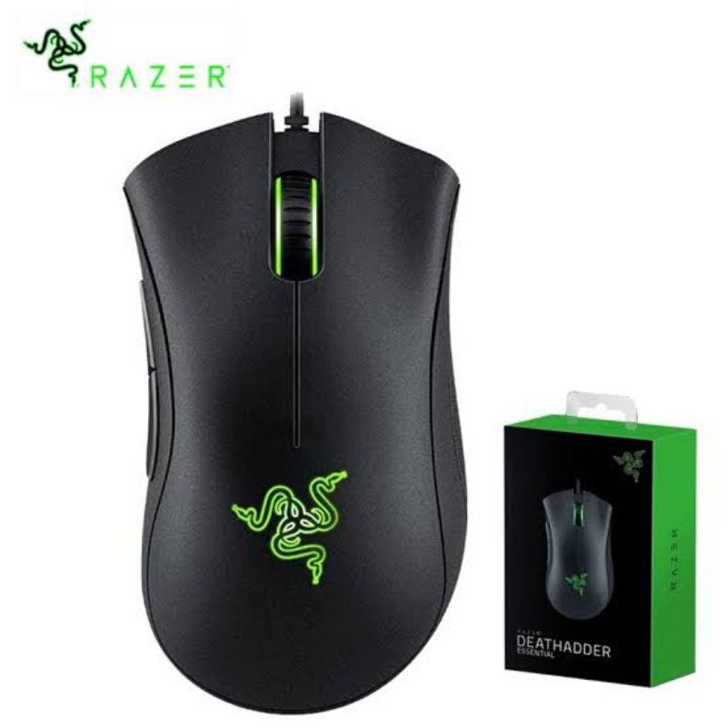 Mouse Gamer Razer DeathAdder Essential 6400 DPI | Shopee Brasil