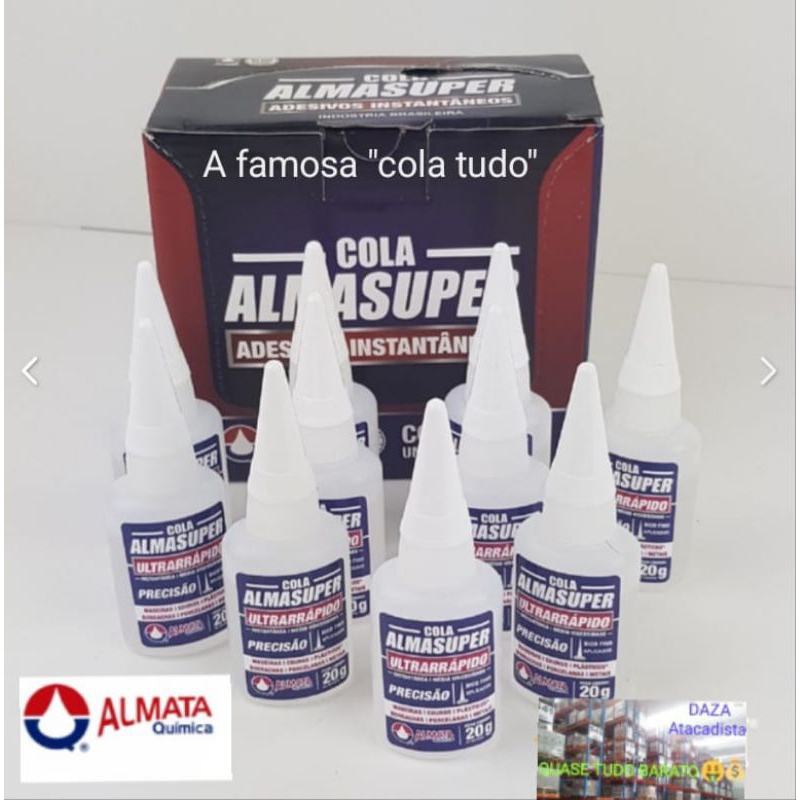 Cola Instantânea Almasuper 20g Ultrarrápida Precisão 5 unidades ...