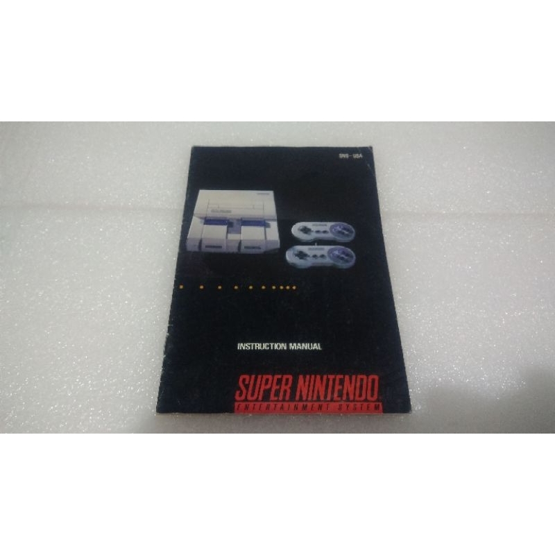 Manual Snes Original Super Nintendo | Shopee Brasil