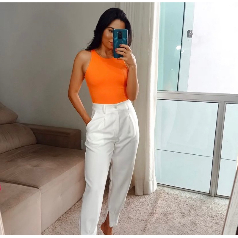 BODY LARANJA POLIAMIDA SEM BOJO CARNAVAL | Shopee Brasil