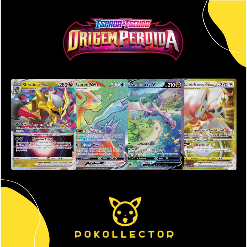 Cartas Pokemon TCG - Origem Perdida (V MAX, V ASTRO, V) | Shopee Brasil