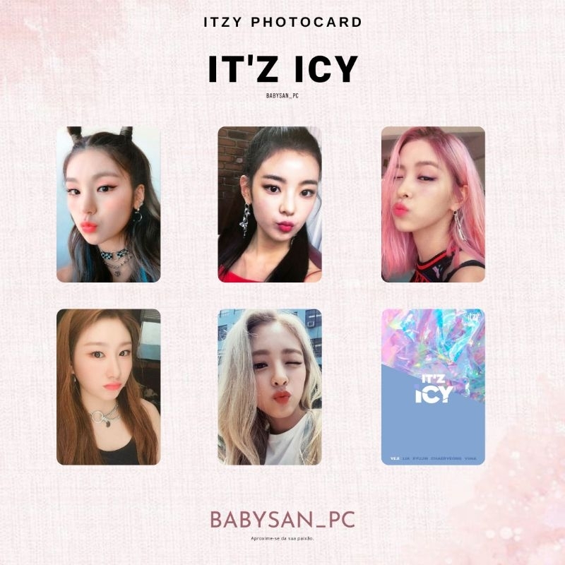 ITZY Photocard Fanmade ITZ ICY | Shopee Brasil