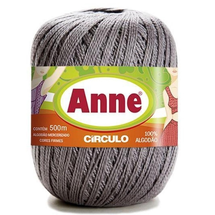 Linha Anne Grande 500 metros 100% Algodão Circulo para Crochê, Tricô ...