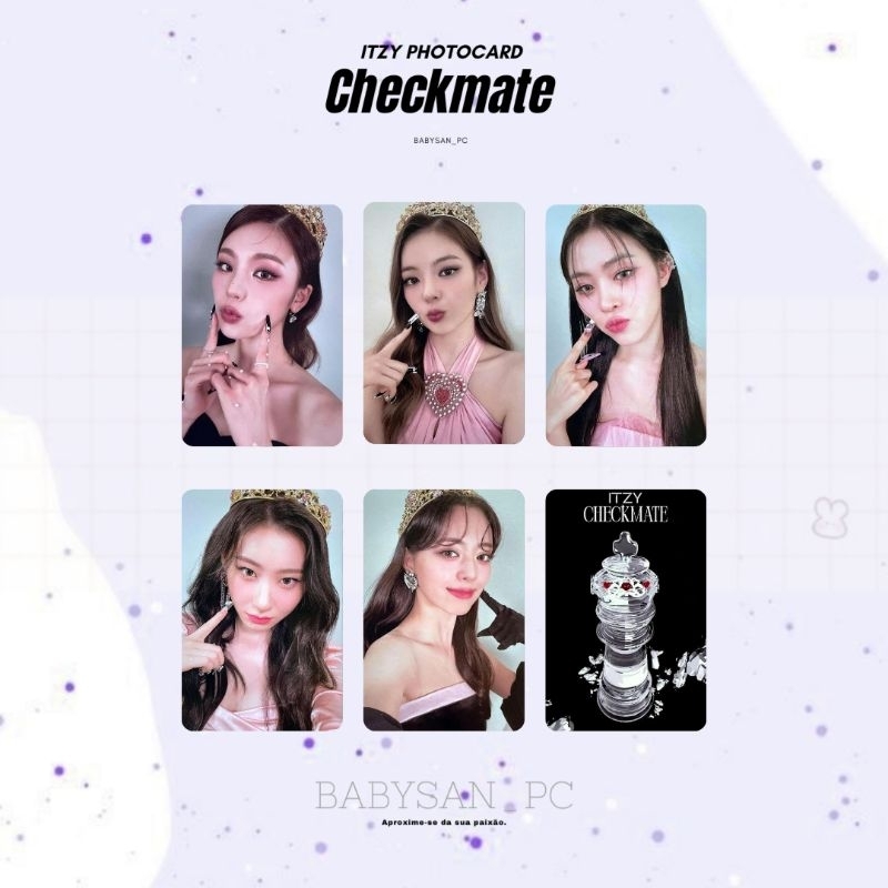 ITZY Photocard Fanmade CHECKMATE | Shopee Brasil