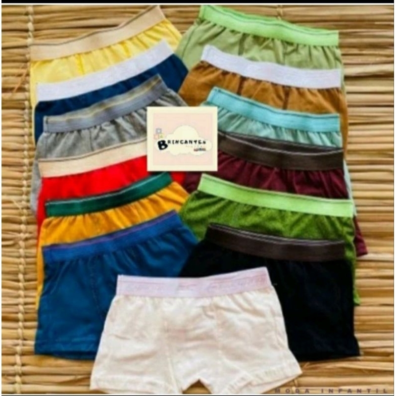 Cueca Box Infantil kit com 3 Unidades Tamanho 2 anos | Shopee Brasil