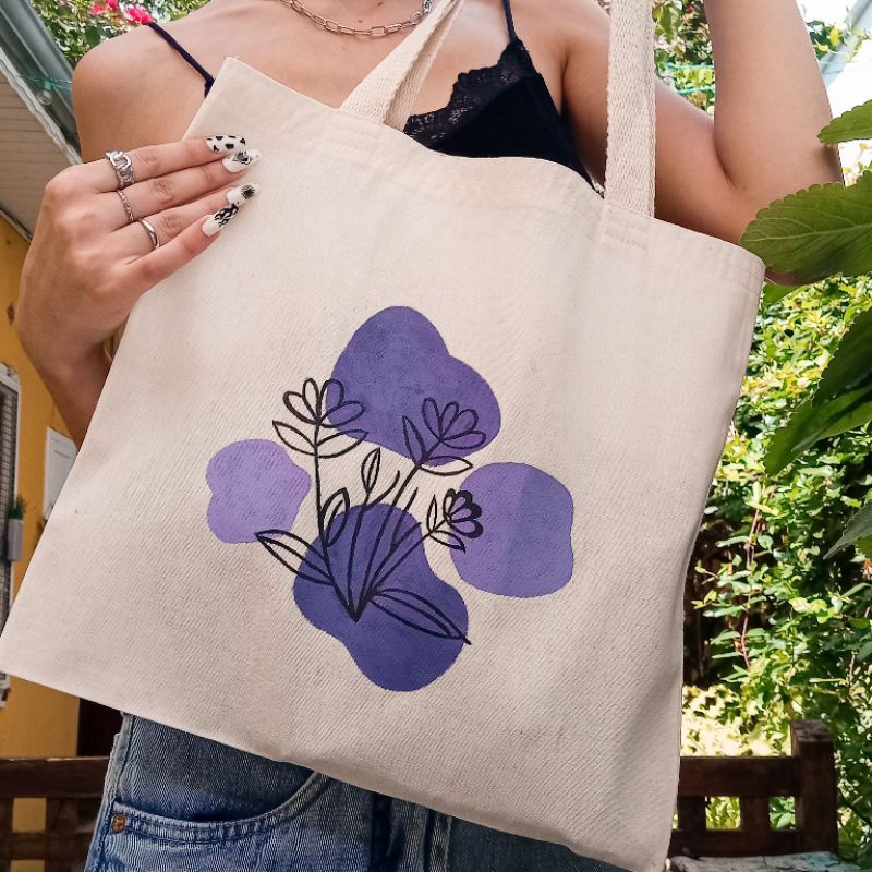 Bolsa Sacola Ecobag Personalizada Flores | Shopee Brasil