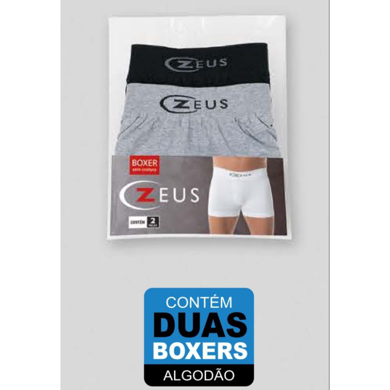 Cueca Boxer Zeus DeMillus (kit 2 unidades) | Shopee Brasil
