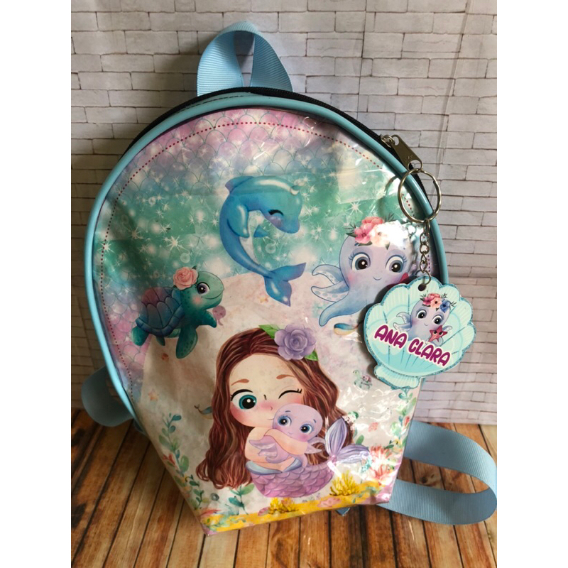 10 mini mochilinhas sereia(fazemos qqer tema) | Shopee Brasil