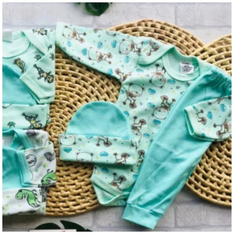 kit 6 peças RN P M ou G roupa bebê menino 0 a 9 meses - 2 body 2 calça ...