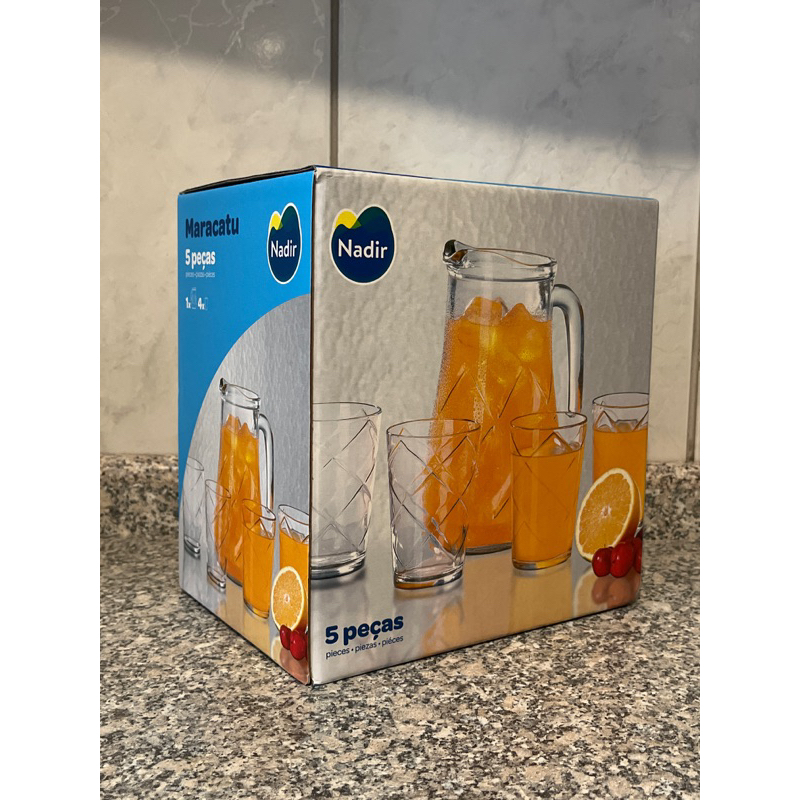 Conjunto de Jarra e Copo Maracatu Nadir Figueiredo | Shopee Brasil