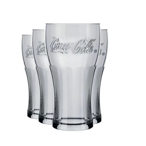Copo de Vidro Coca-Cola Contour 300ml | Shopee Brasil