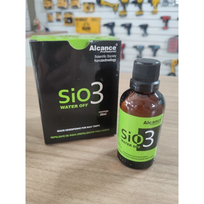 Sio3 Water Off (Cristalizador de vidros) Alcance 50 ml | Shopee Brasil