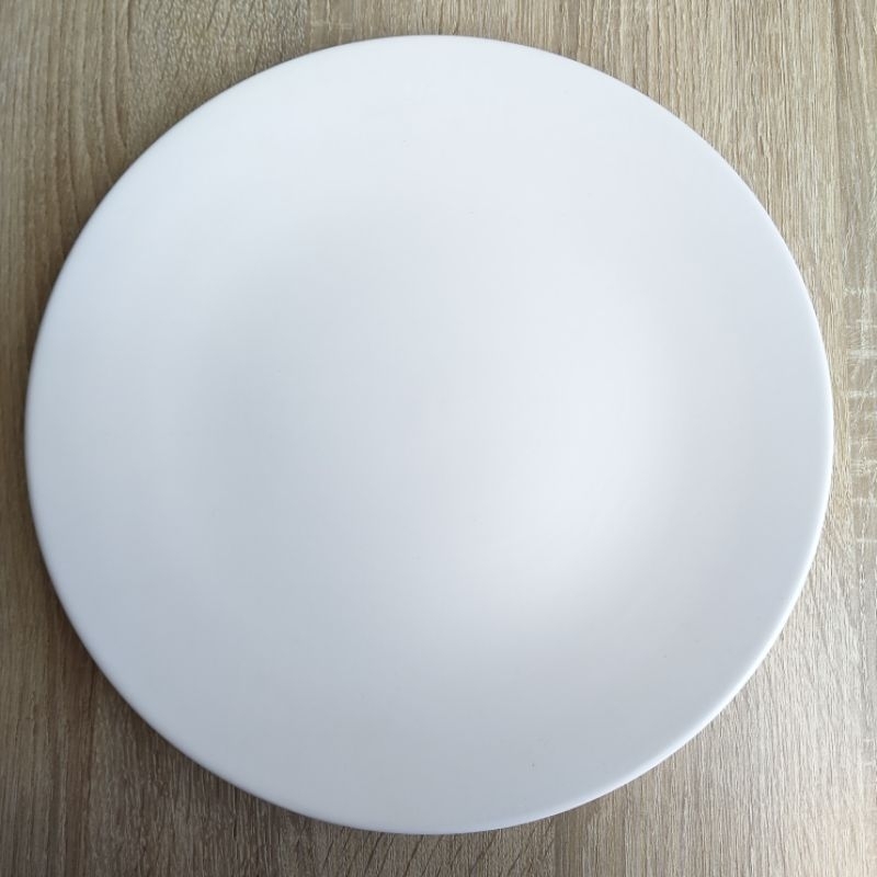 Prato Raso Branco Liso Fosco 28 cm | Shopee Brasil