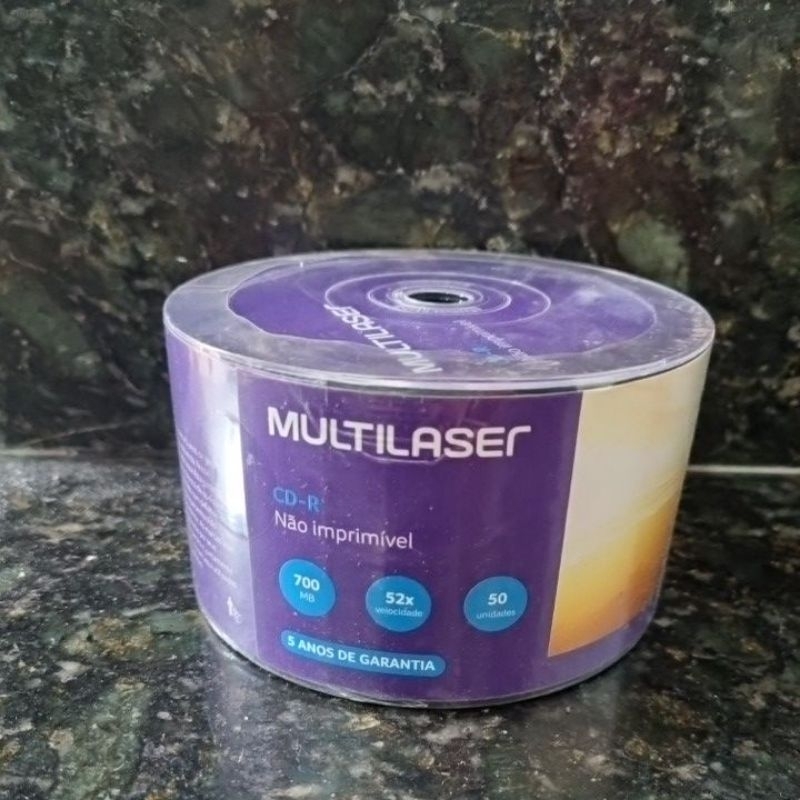 CD-R Multilaser 700 MB com 50 unidades | Shopee Brasil