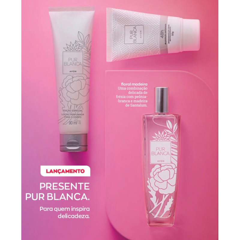 Kit Pur Blanca Colônia Edição Especial 75ml + Hidratante 90ml ...