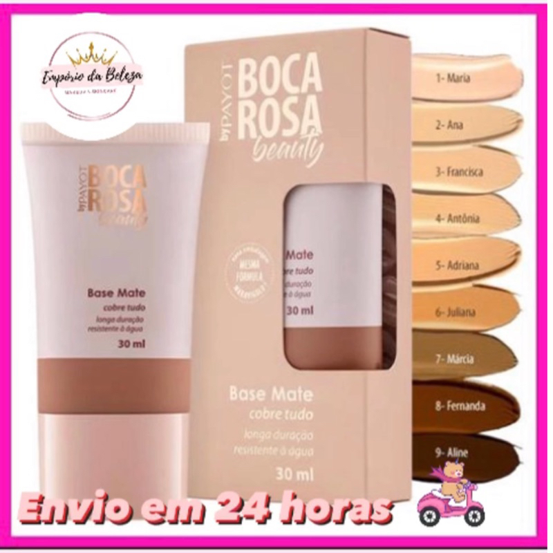 Base Matte Boca Rosa | Shopee Brasil