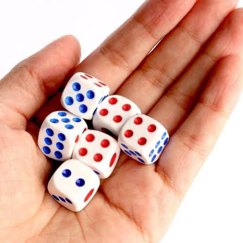KIT 06 Dados de Jogos Dadinho Com 6 Faces 1,4 CM | Shopee Brasil