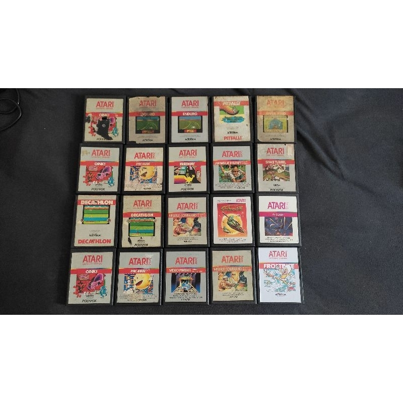 jogo atari cartucho fita polivox Americano silver label cce dactar | Shopee Brasil