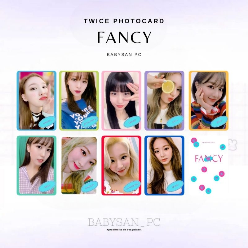 TWICE Photocard Fanmade FANCY | Shopee Brasil