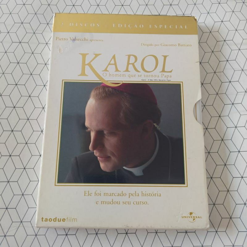 Dvd original duplo com luva Karol o homem que se tornou papa | Shopee ...