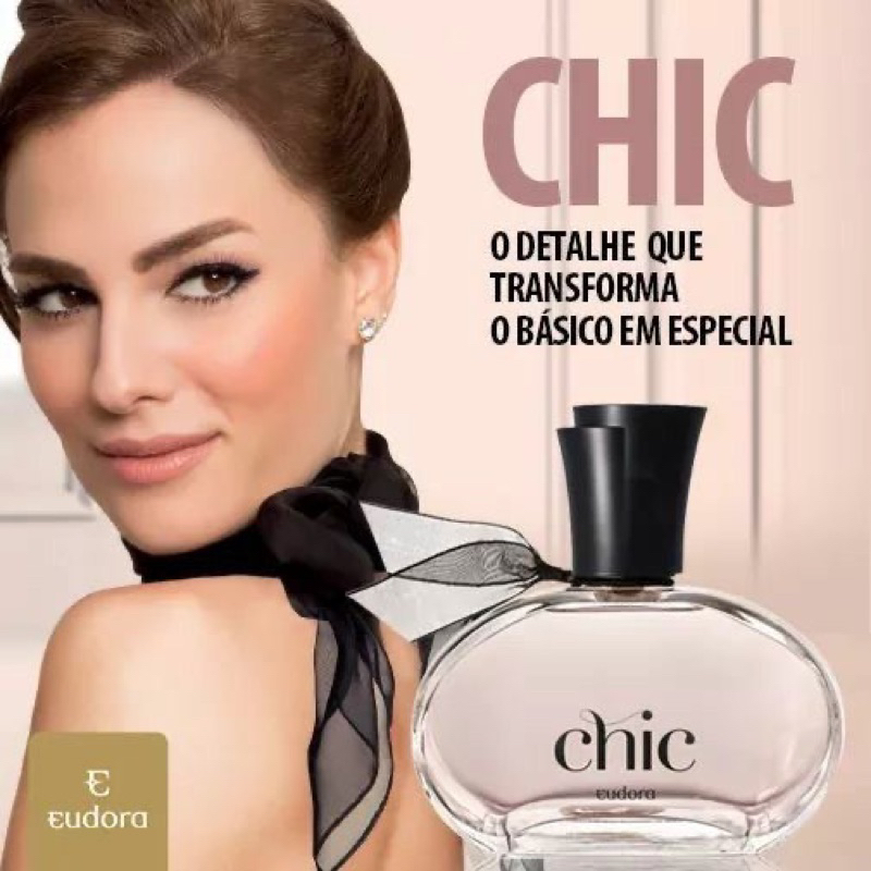 perfume desodorante colônia chic Eudora feminino95 ‘ml | Shopee Brasil