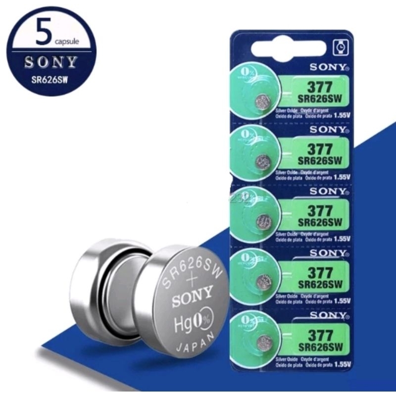 Bateria Sony 377 Sr626sw Original (5 unidades) | Shopee Brasil