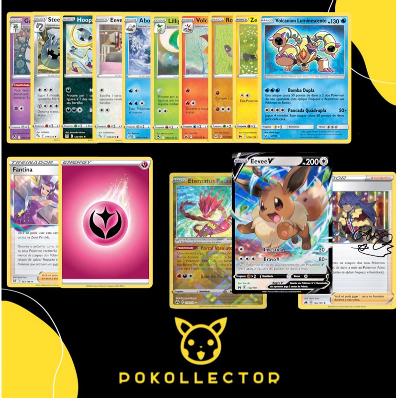 KIT CARTAS ORIGINAIS POKEMON TCG | Shopee Brasil