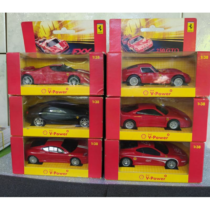 Miniaturas Ferrari Shell V-Power 1:38 lote com 6 unidades. | Shopee Brasil