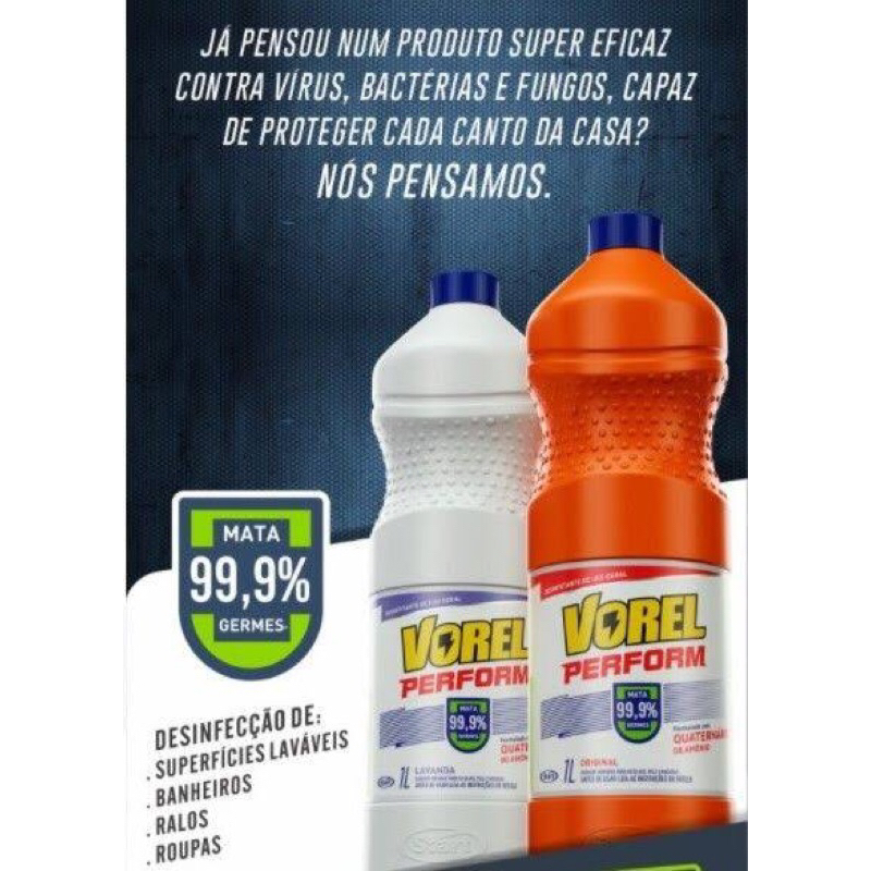 Vorel Perform lavanda 1L - Start | Shopee Brasil