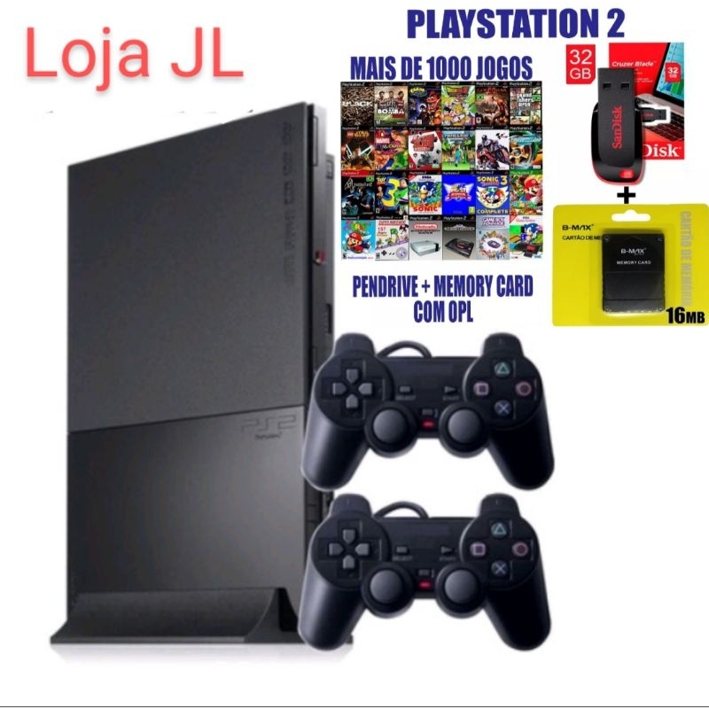 Playstation 2 COMPLETO Com OPL !! | Shopee Brasil