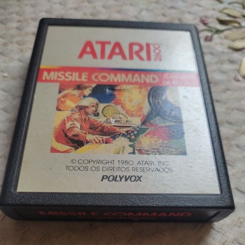 jogo atari cartucho fita polivox Americano silver label cce dactar | Shopee Brasil
