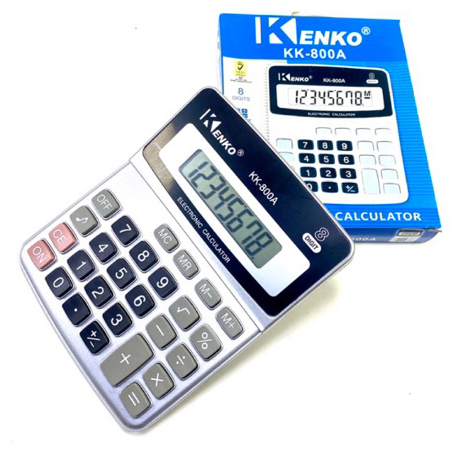 Calculadora Elétronica De Mesa 8 Dígitos Kenko (KK-800A) | Shopee Brasil