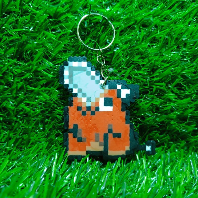 Chaveiro Pochita Hama Beads | Shopee Brasil