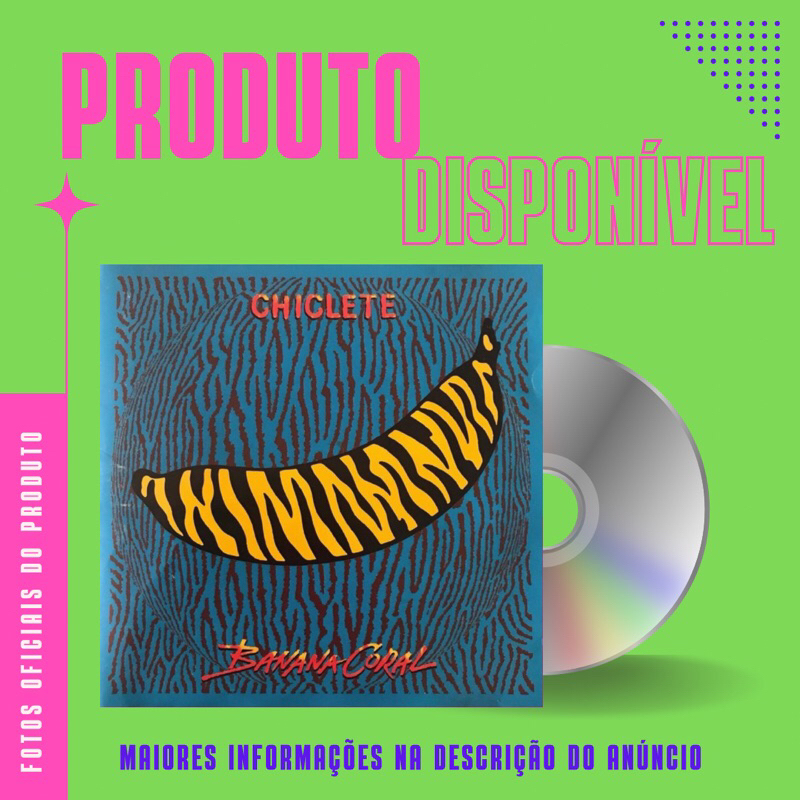 CD CHICLETE COM BANANA - BANANA CORAL | Shopee Brasil