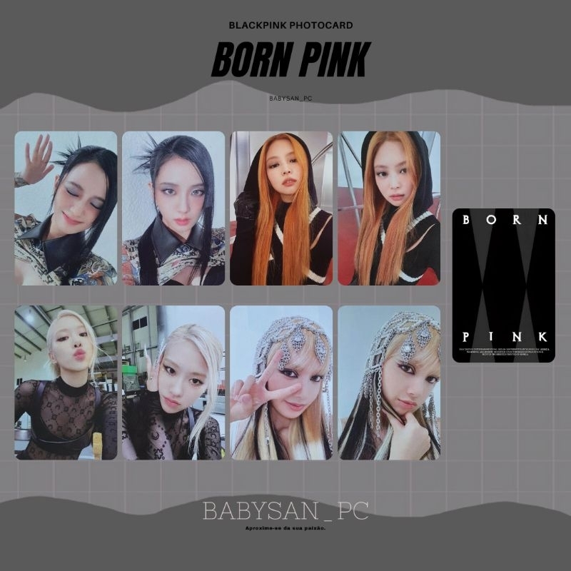 BLACKPINK Photocard Fanmade BORN PINK ver. 2 | Shopee Brasil