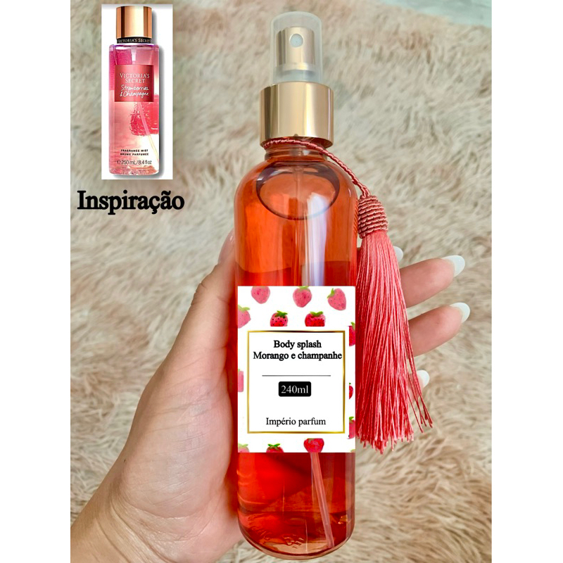 Body splash Morango e champanhe 240ml | Shopee Brasil