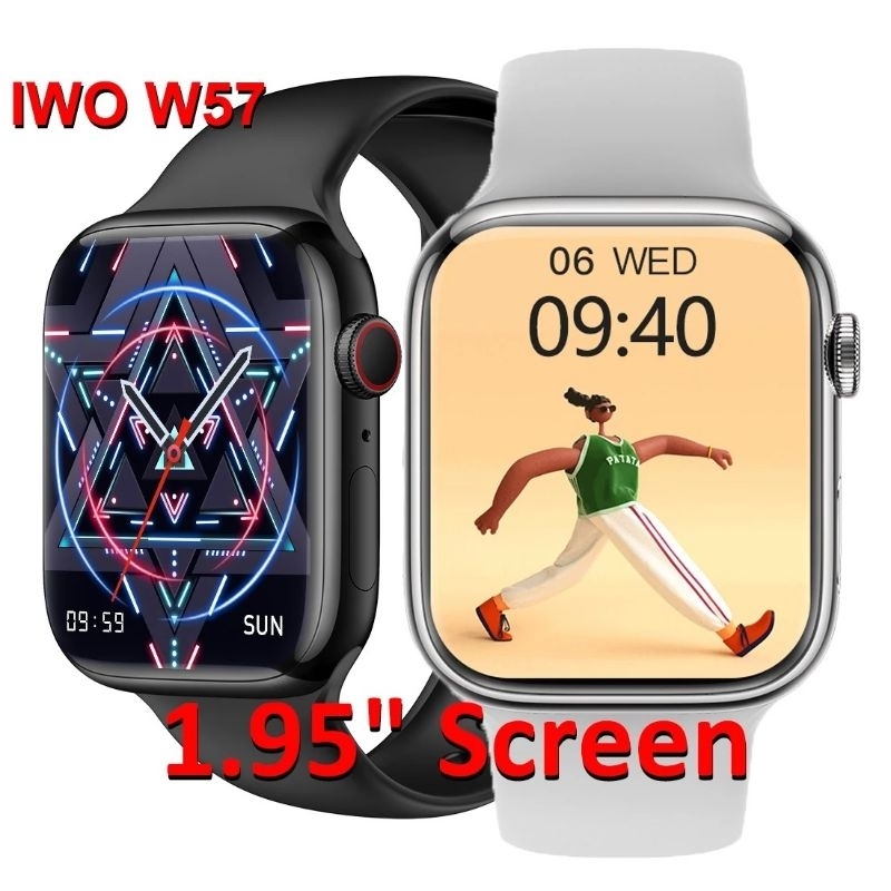Smartwatch IWO 15 W57 Note Pro Serie 7 Com NFC Comando de Voz Tela Full ...