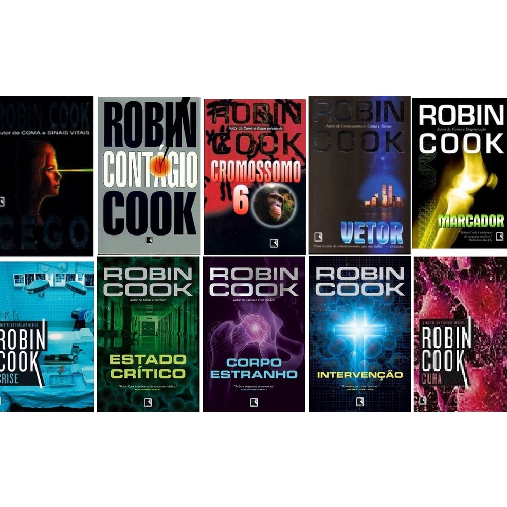 Coleção Robin Cook - A Invasão / Terminal / Coma / Memórias de um ...