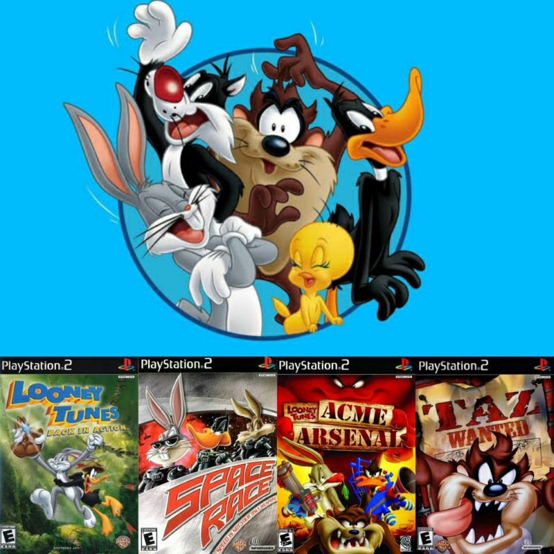jogos Looney Tunes Ps2 coleção com capinha | Shopee Brasil