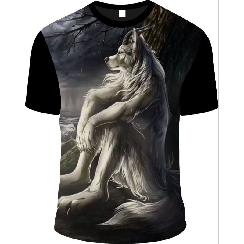 camiseta lobisomem pidão frente estampada. - Escorrega o Preço