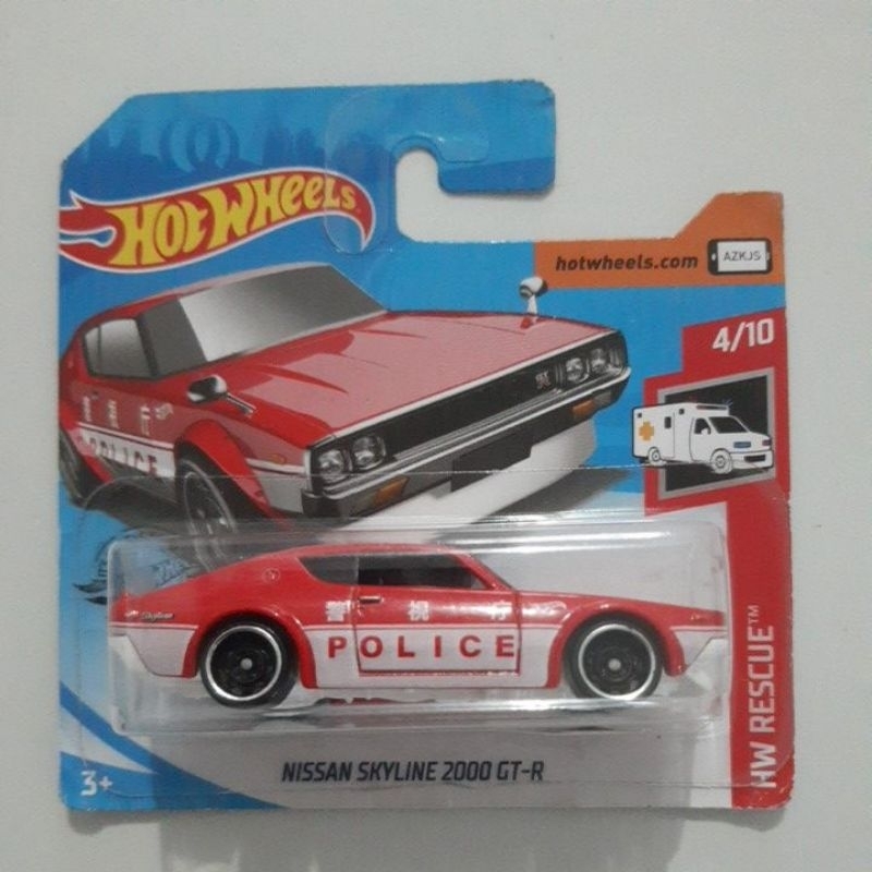 Hot WheelsNissan Skyline 2000 Gtr Polícia 2019 hw Rescue | Shopee Brasil