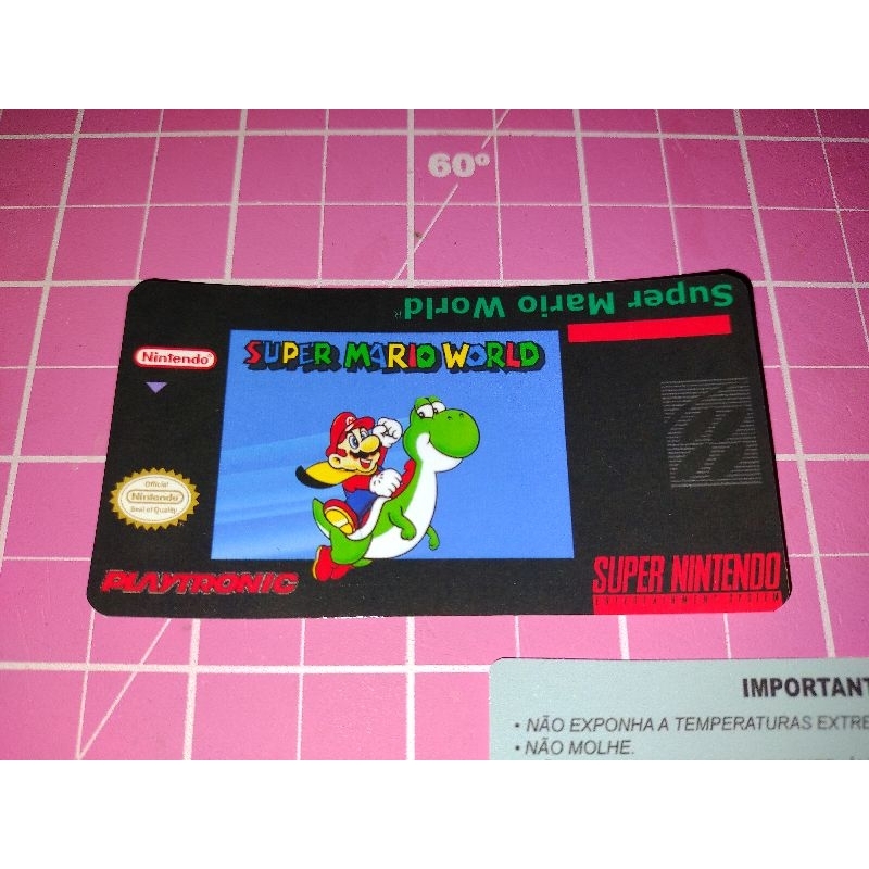 3 label adesiva super Mario world de super Nintendo SNES | Shopee Brasil