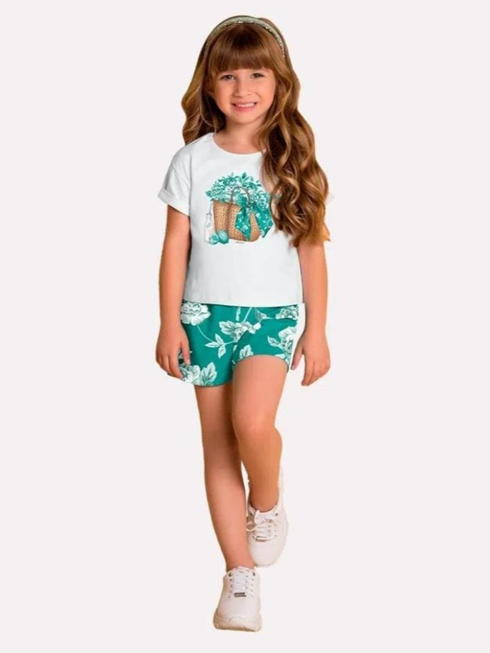 Conjunto infantil Milon menina | Shopee Brasil